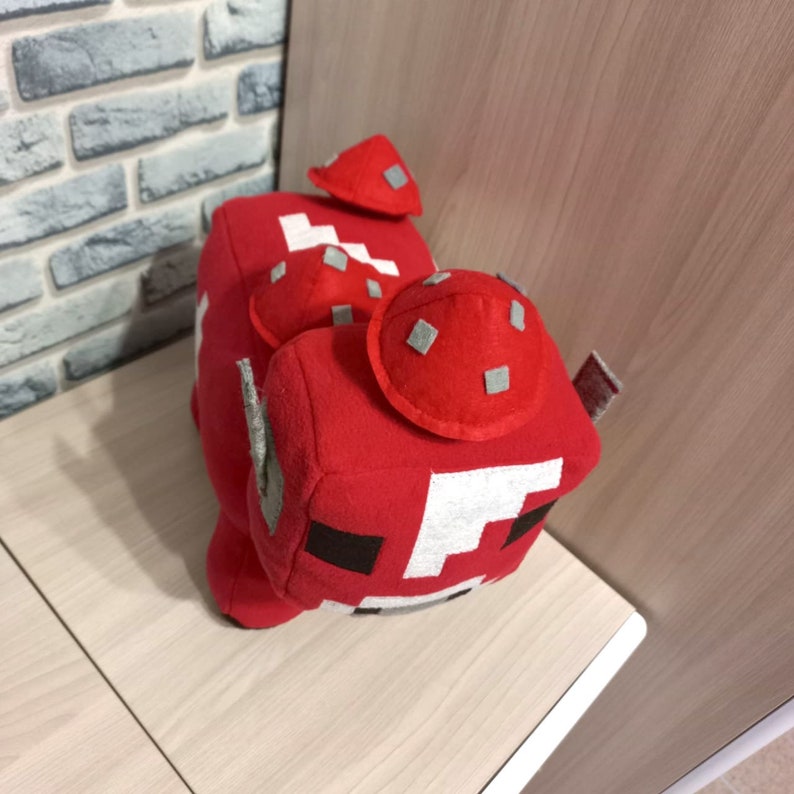 Mooshroom Minecraft Mooshroom Plush Game Soft Toy Minecraft - Etsy