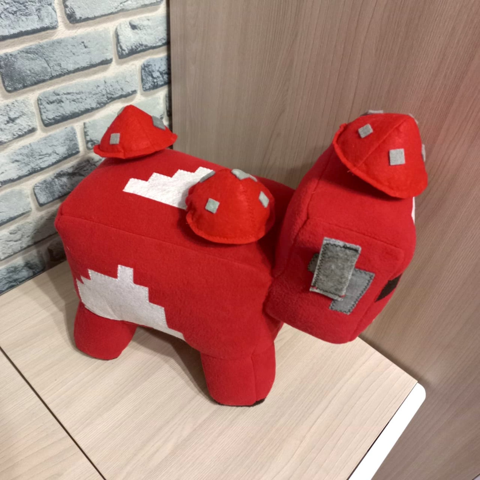 Mooshroom Minecraft Mooshroom Plush Game Soft Toy Minecraft - Etsy