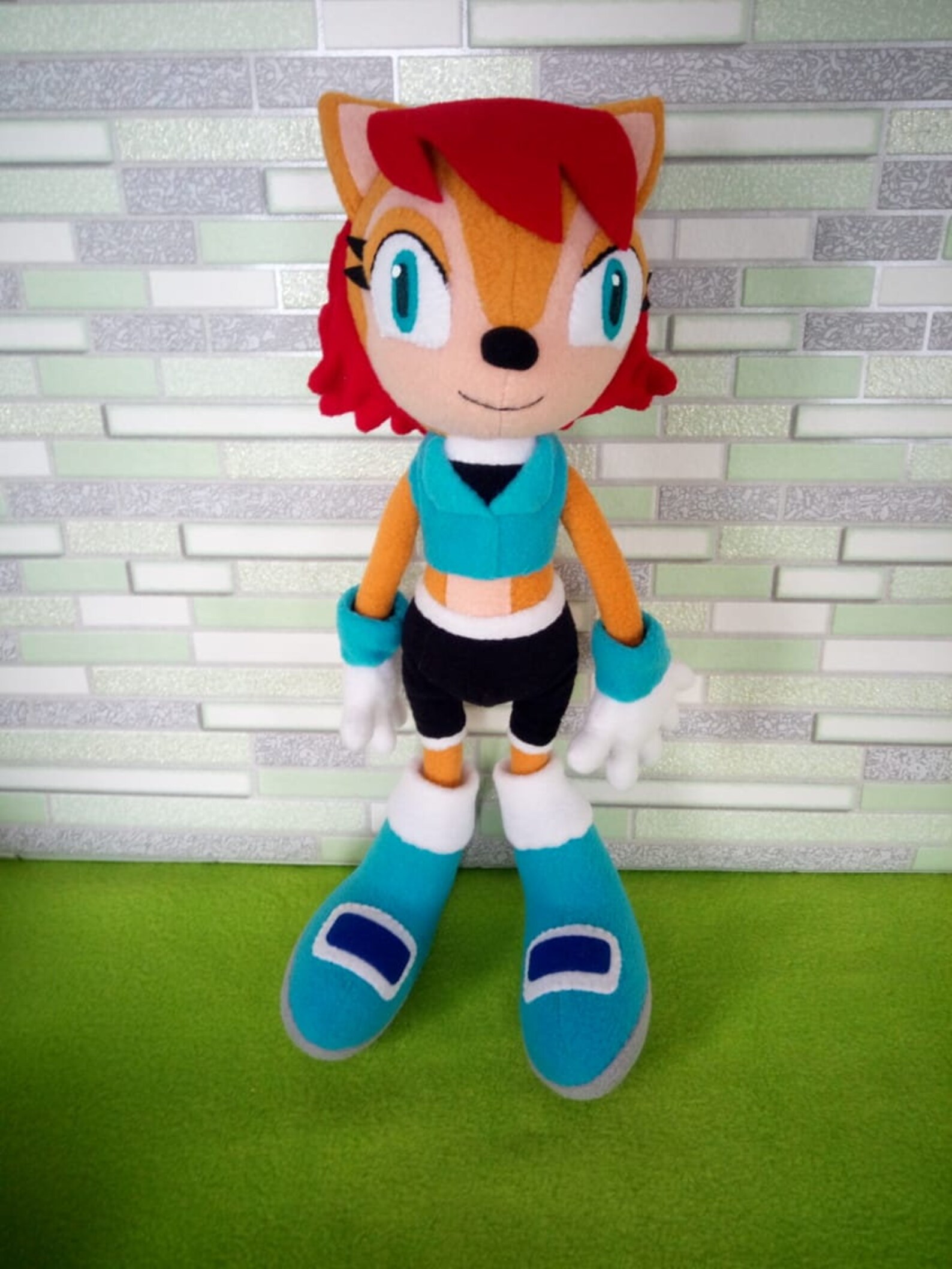 Sally Acorn Plush, Sonic Plush, Stuffed Animal 14 35 Cm - Etsy