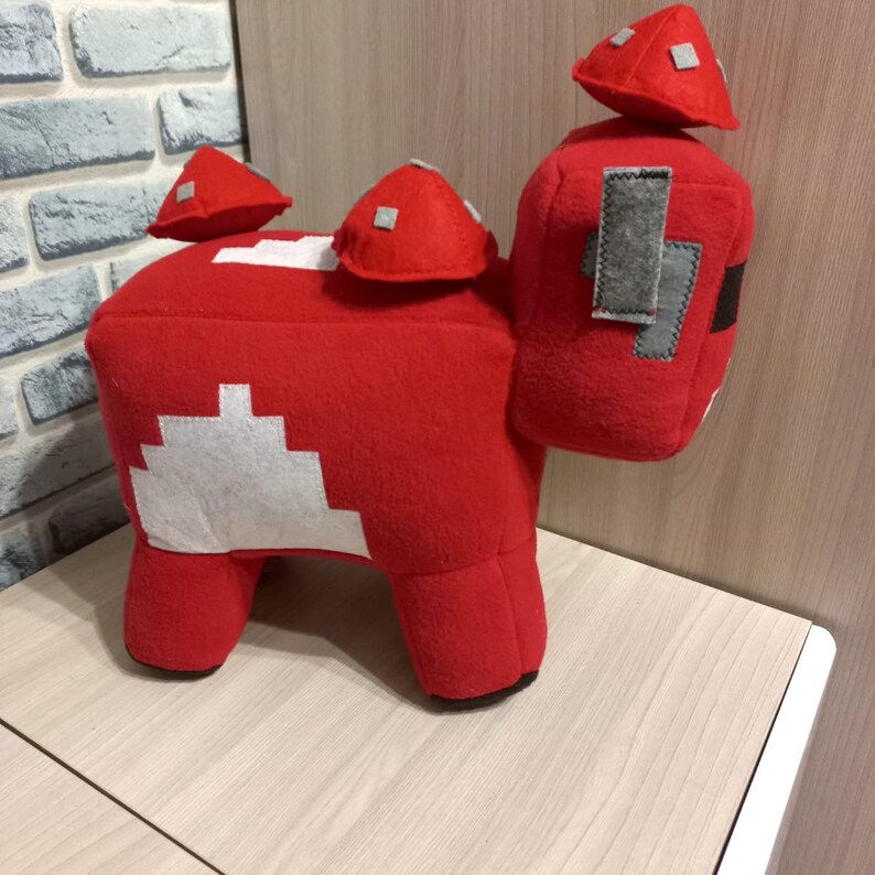 Mooshroom Minecraft Mooshroom Plush Game Soft Toy Minecraft - Etsy