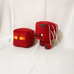 Minecraft Strider Plush Magma Cube, Minecraft Plush, Gamer Gift ...