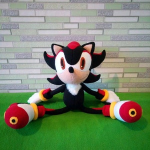 Shadow the Hedgehog Sonic Boom Plush Stuffed Animal 15.7 - Etsy Australia