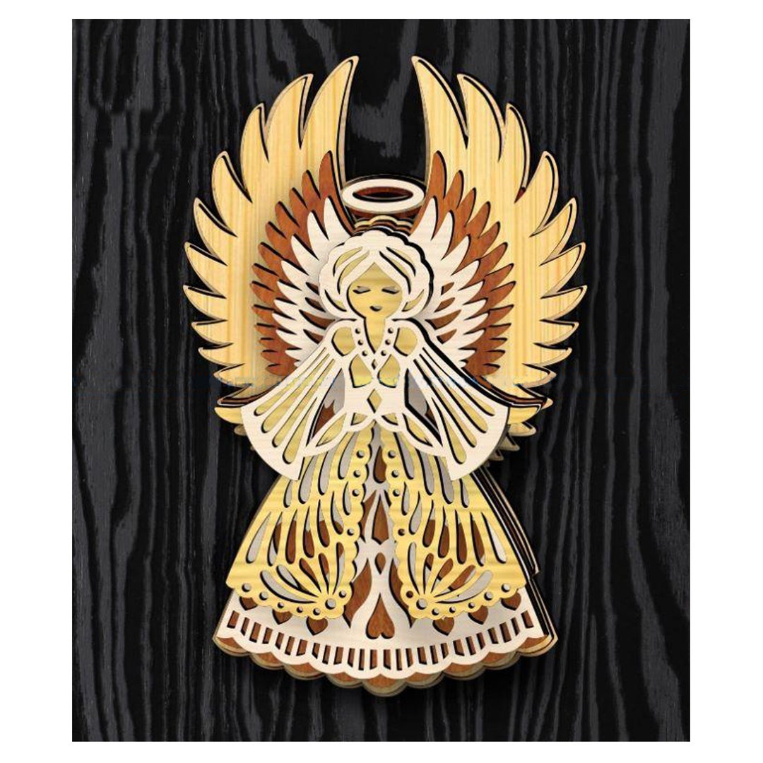 Angel 7 Layer Art Piece SVG, PDF, DXF, Ai, Multi-layer File, Digital ...