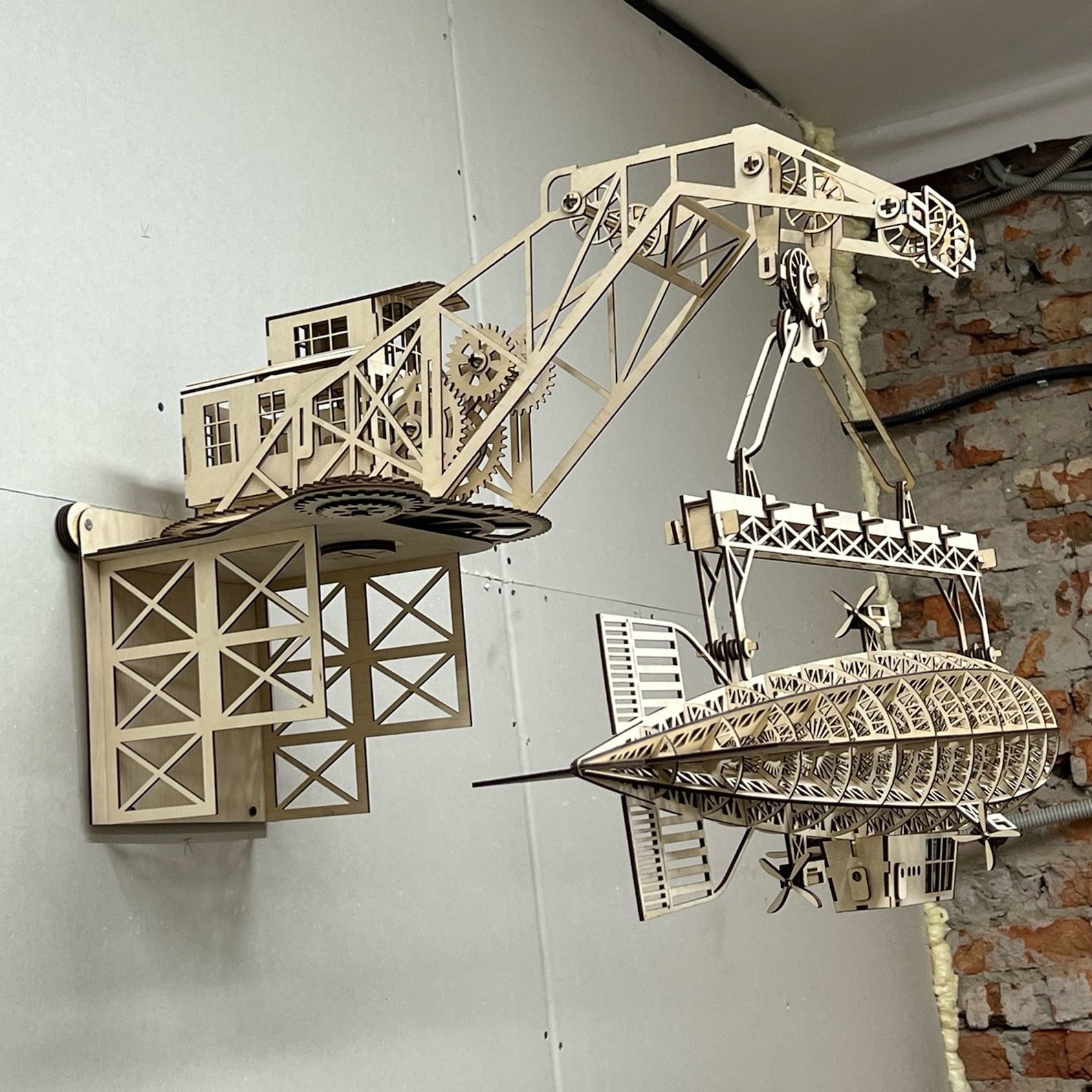 Airship Laser Cut SVG, Wooden Airship, 3D Room Decor Wooden Airship ...
