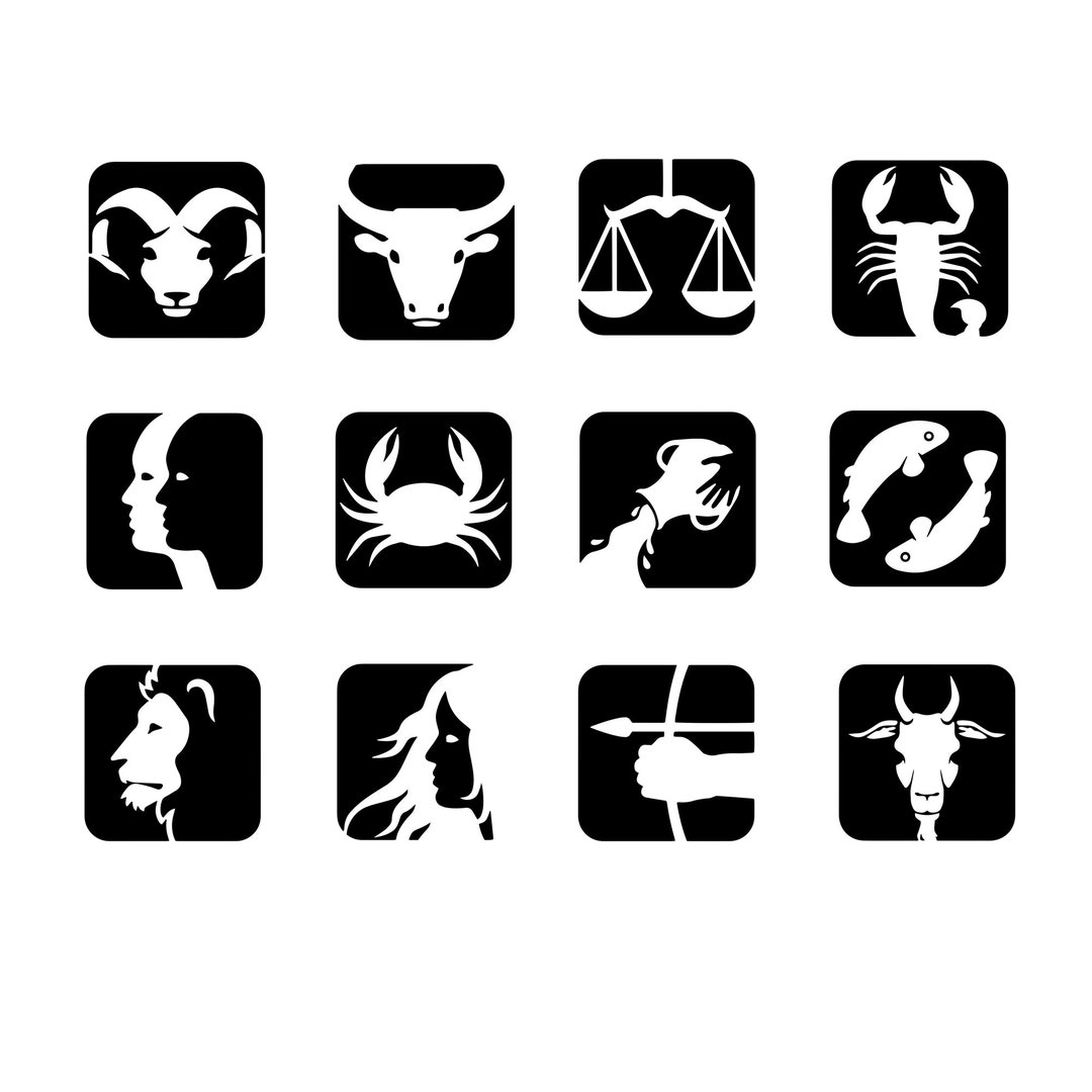 Zodiac Signs SVG, Zodiac Bundle SVG, Zodiac Sins Svg, Horoscope Svg ...
