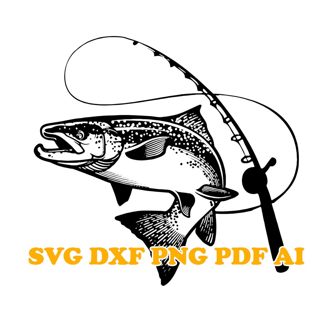 Fishing SVG, Fisherman Catching Fish SVG, EPS, Png, Pdf, Cut File ...