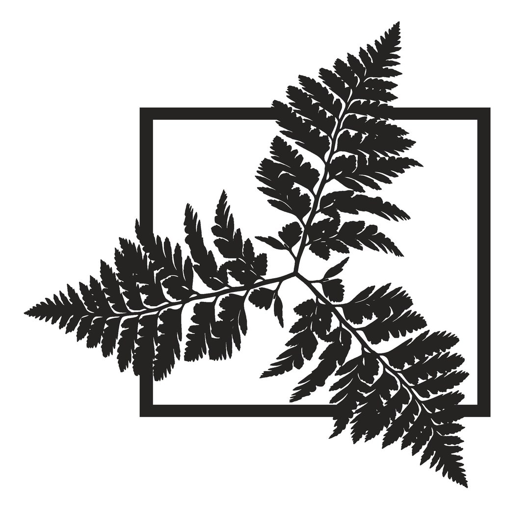 Leaves Svg, Fern, Lasercut File, Fern Leaves Svg, Vector, Laser Cut ...