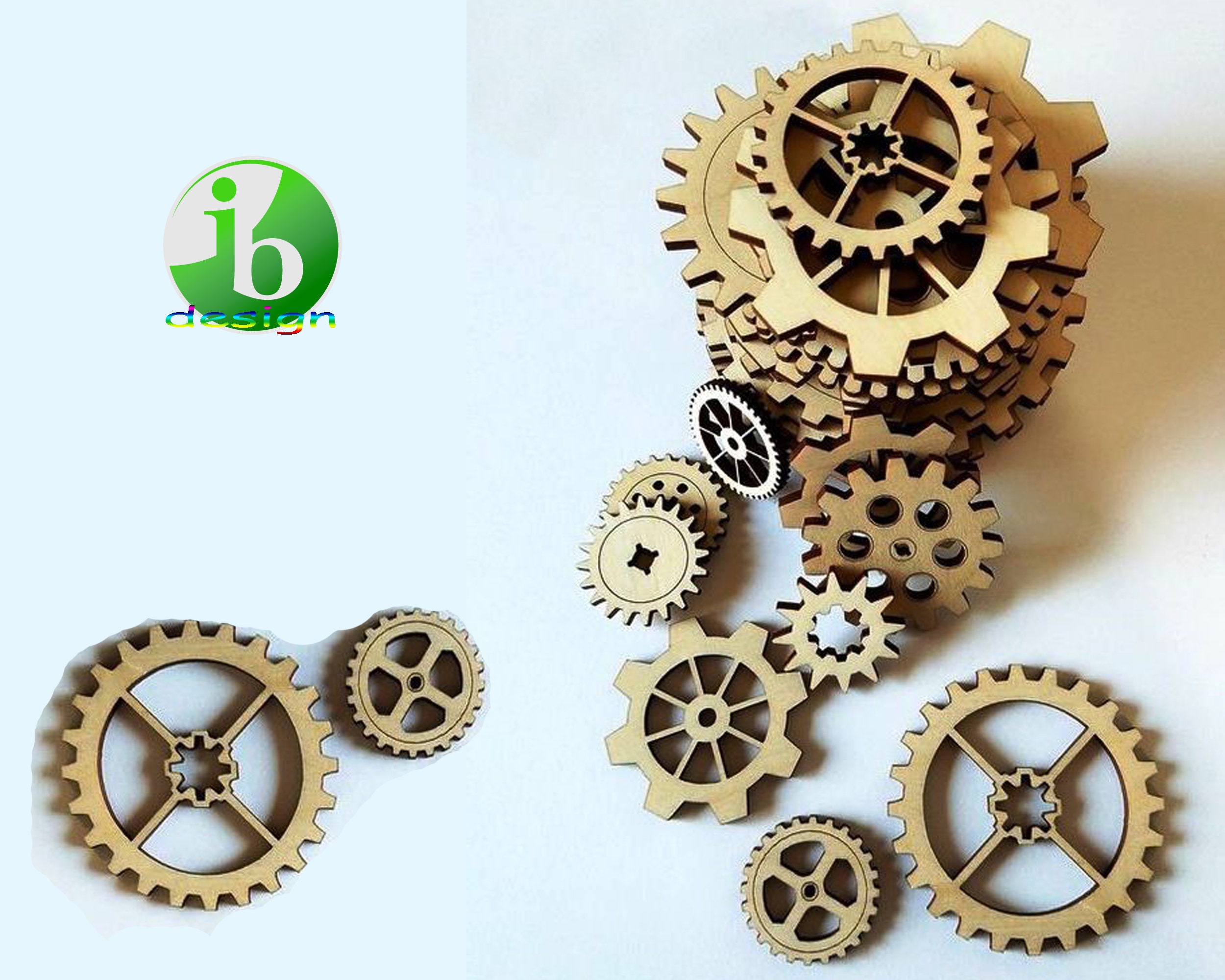 Gear Set 27 Pcs Lasercut File 3D Puzzle Vector Laser Cut - Etsy UK