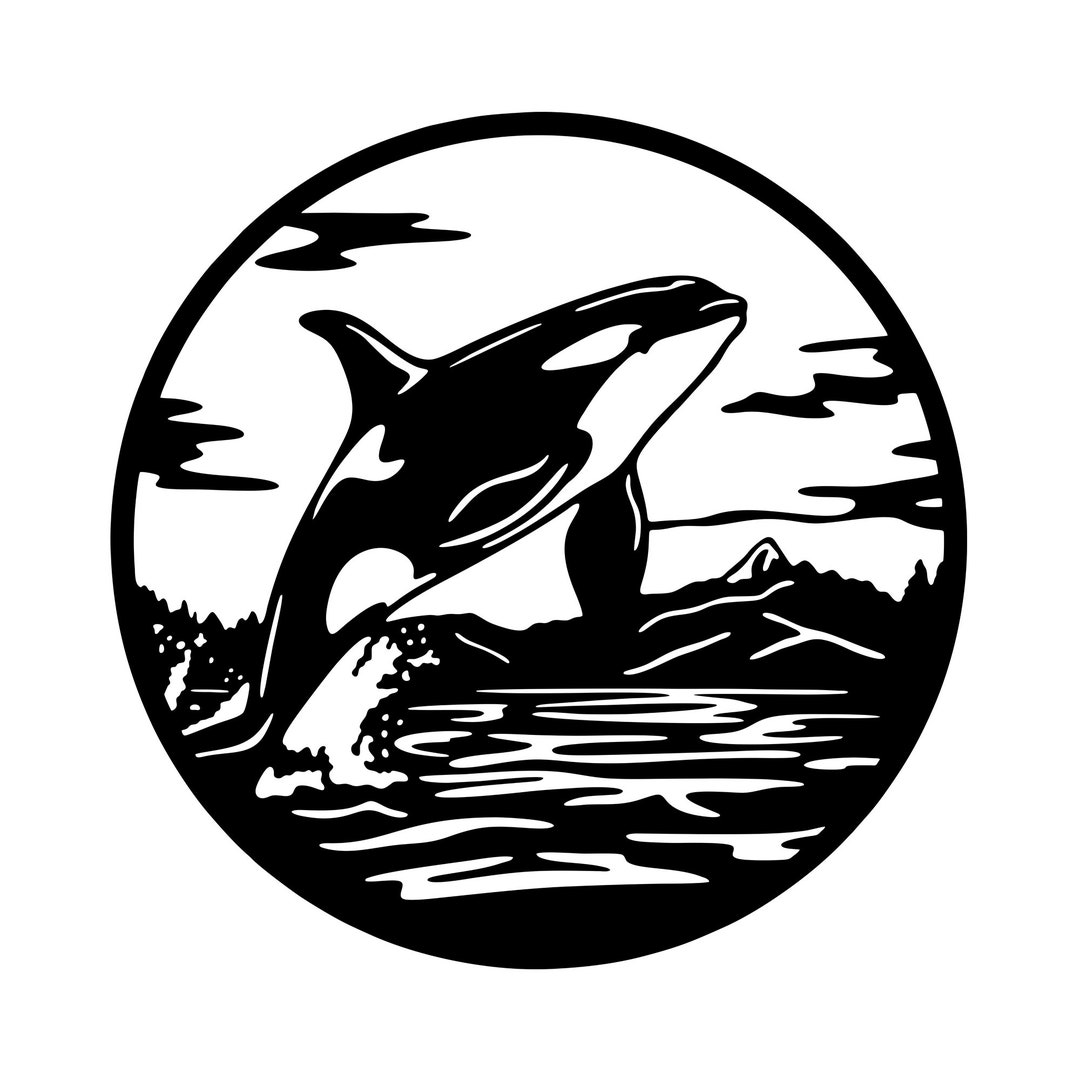 Killer Whale Svg Ocean Scene SVG, Sea Scene SVG, Tropic Landcape Svg ...