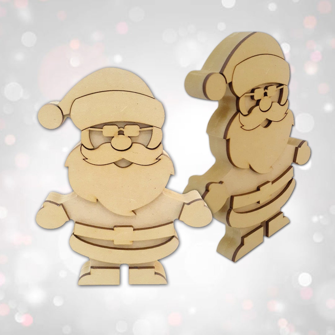 Santa Multi-layered SVG, Santa Svg, Christmas Svg, Lasercut File ...
