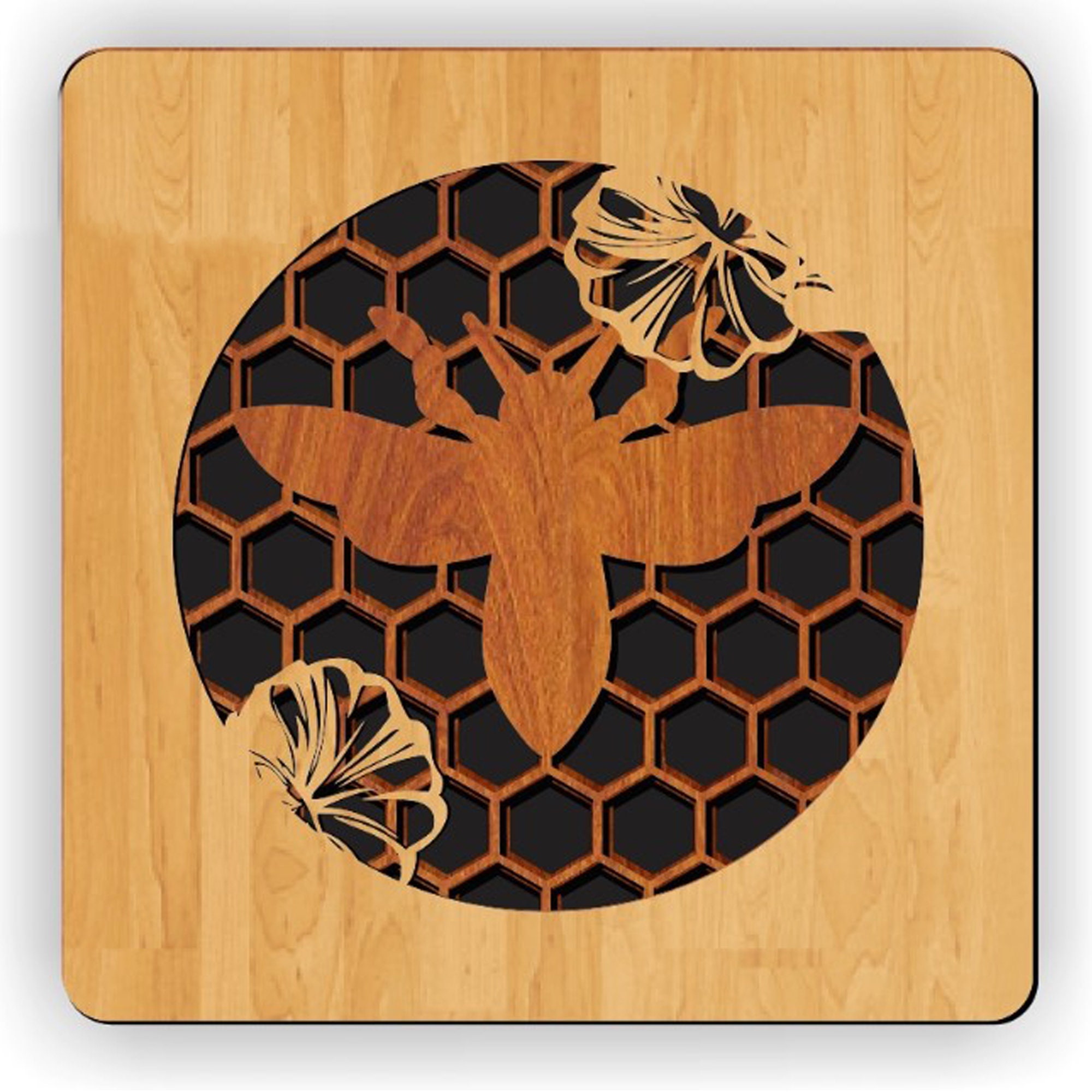 Bee 5 Layer Panel, Lasercut File, 3D Puzzle, Vector, Laser Cut, Vector ...