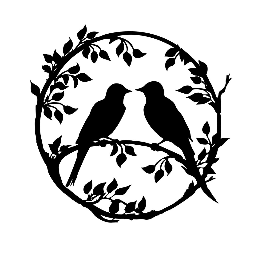 Birds SVG, Spring Story Svg, Two Birds on a Branch Svg, Bird Svg, Bird ...