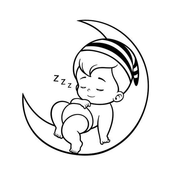 Baby Moon Wall Panel Lasercut File 3D Puzzle Vector Laser - Etsy