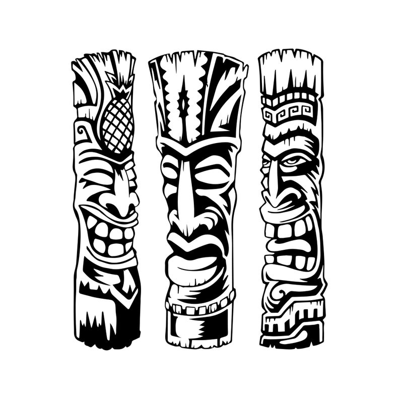 Tiki Svg - Etsy