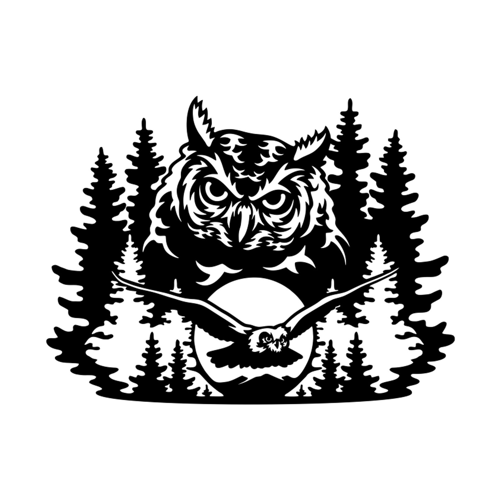 Owl, Wall Panel, Lasercut File, 3D Puzzle, Vector, Laser Cut, Vector ...