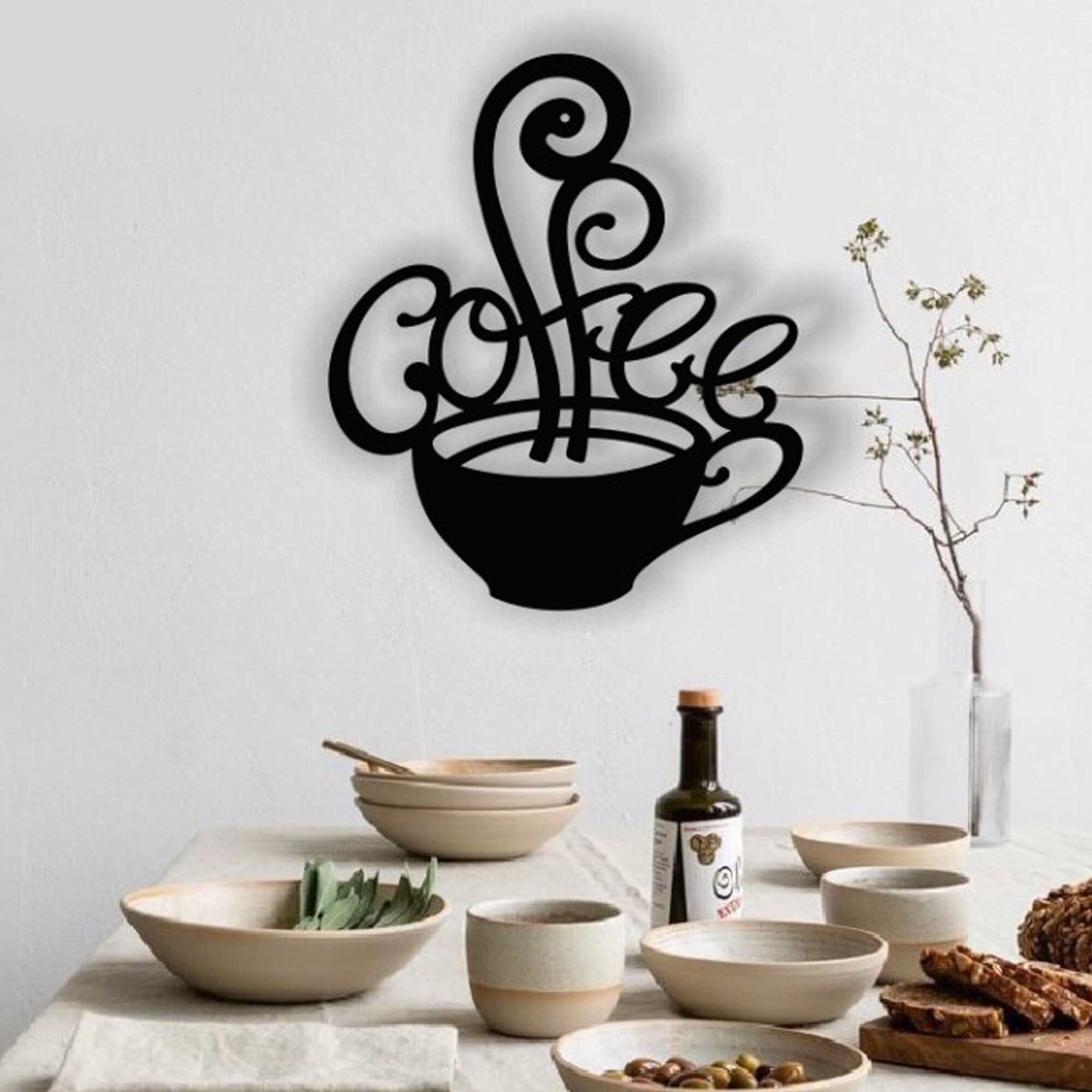 Coffee, Wall Panel, Lasercut File, 3D Puzzle, Vector, Laser Cut, Vector ...