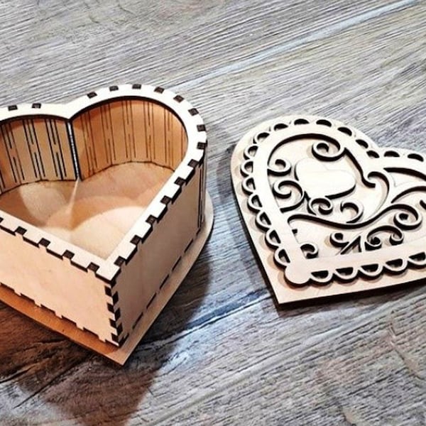 Laser Cut Engagement Box File - Etsy