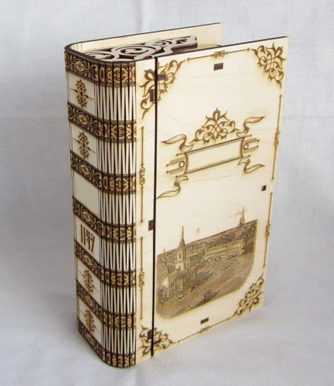 Box is Visualized Under the Book, Lasercut File, 3D Puzzle, Vector ...