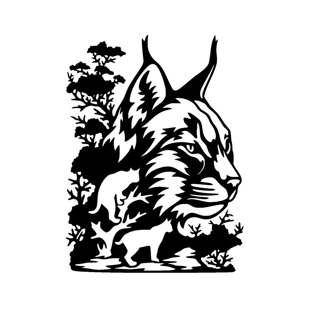 Lynx SVG, Lynx Forest SVG, Animal Svg, Forest Svg, Cricut Svg, Forest ...