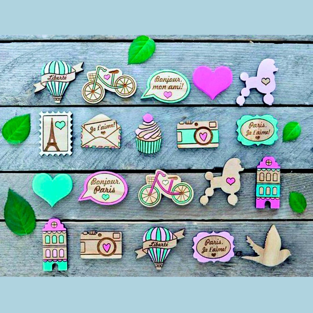 Magnets Paris Collection Svg, Paris Bundle for Cnc, France Files for ...