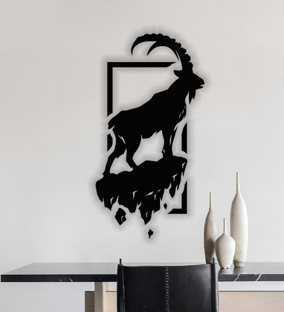 Mountain Goat Wall Panel Lasercut File 3D Puzzle Vector | Etsy