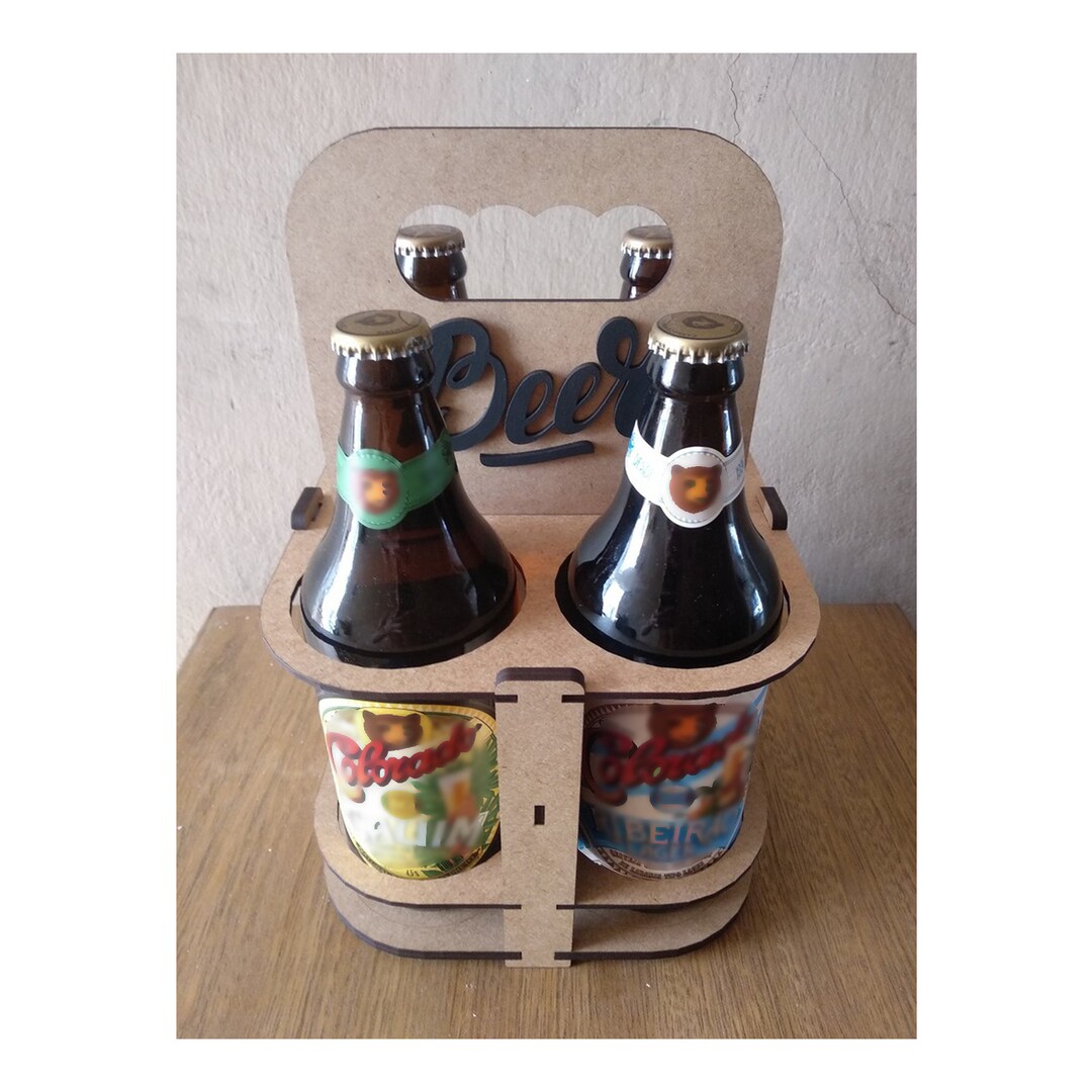4 Pack Beer Holder SVG, Beer Crate SVG, Bottle Box Svg, Bottle Holder ...