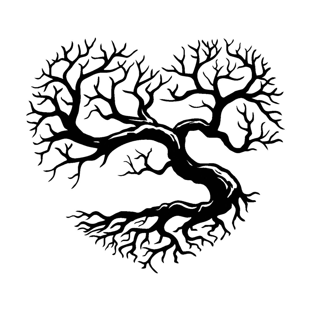 Heart Tree Svg, Valentine's Day Svg, Wall Panel, Lasercut File, Tree ...