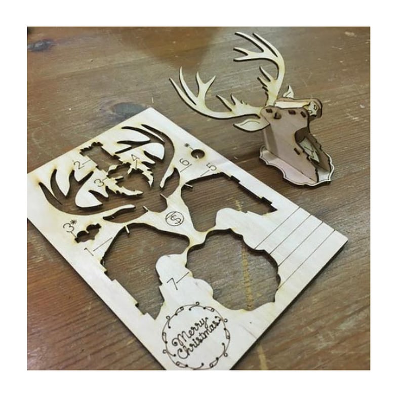 Deer Head Laser Cut File - Etsy