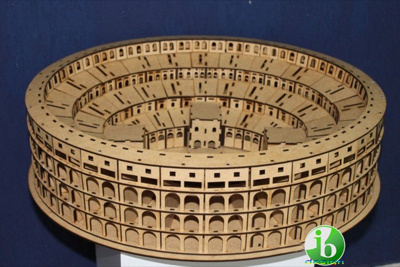 Lasercut File 3D Puzzle Vector Antique Building Laser Cut - Etsy