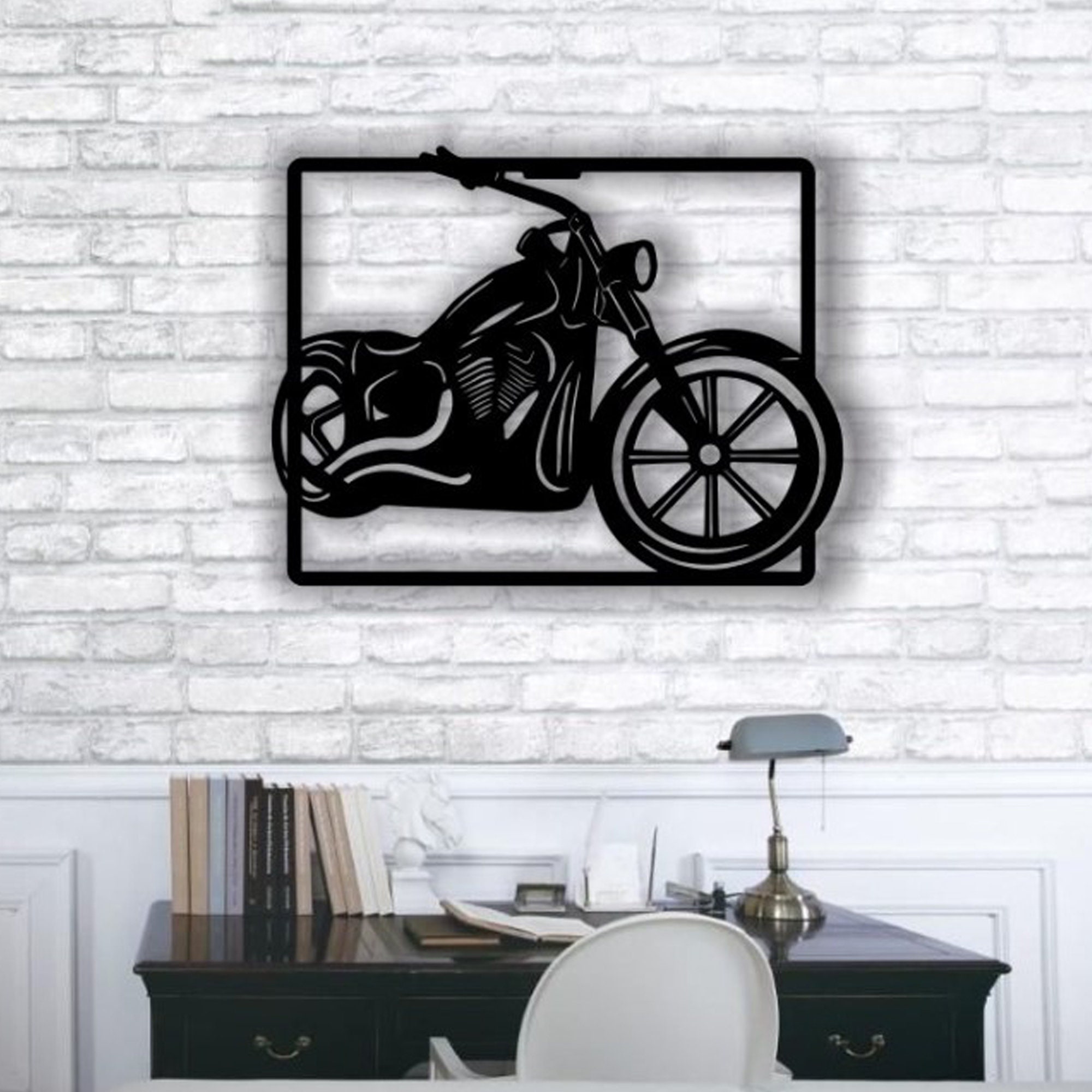 Motorcycle Wall Panel, Lasercut File, 3D Puzzle, Vector, Laser Cut ...