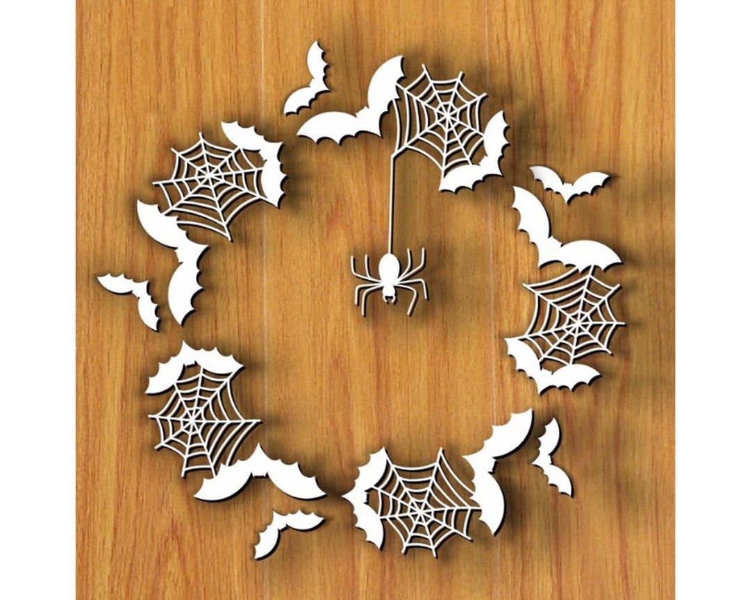 Halloween, Spiders, Lasercut File, 3D Puzzle, Vector, Laser Cut Vector ...