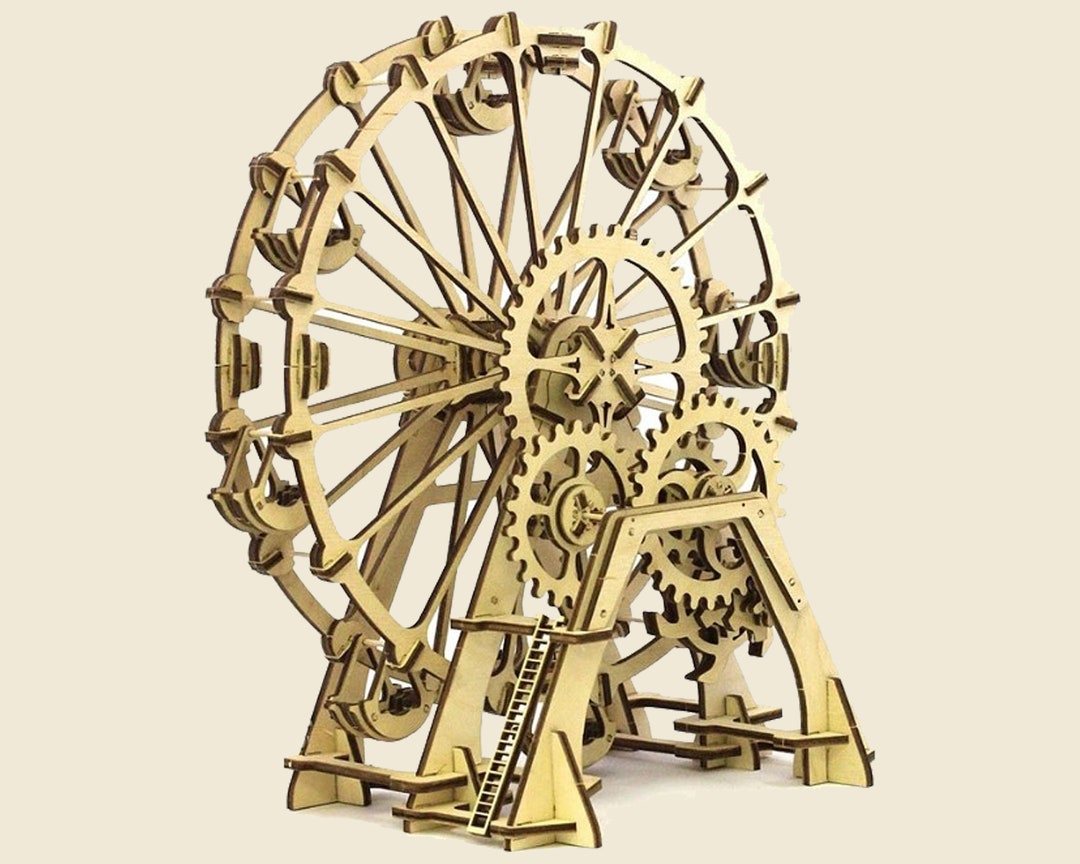 Children's Carousel SVG, Carousel Svg, Lasercut File, 3D Puzzle, Vector ...