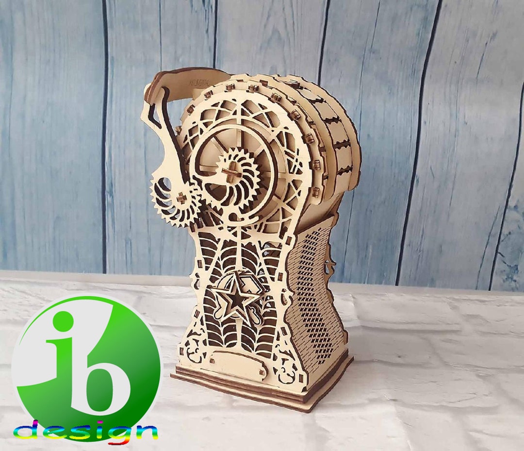 Money Box, Lasercut File, 3D Puzzle, Vector, Laser Cut, Vector ...