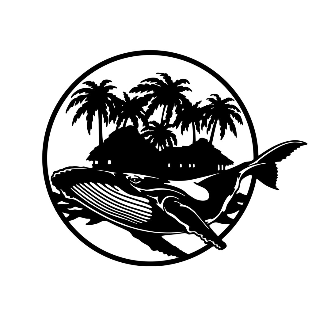 Ocean Scene SVG, Whale Svg, Sea Scene SVG, Tropic Landcape Svg, Island ...