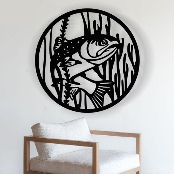 Fish Wall Panel Lasercut File 3D Puzzle Vector Laser Cut | Etsy