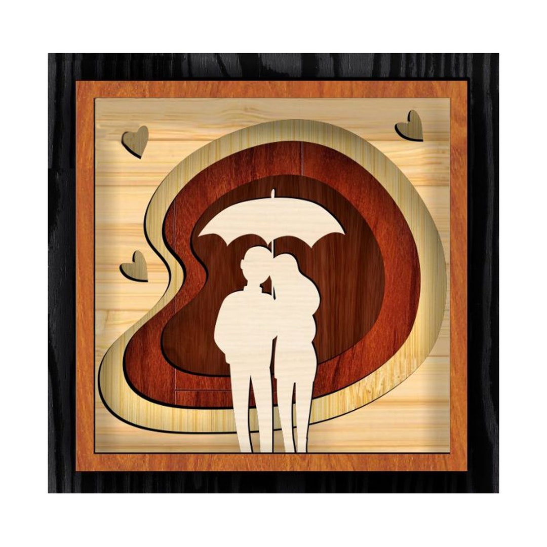 Love 6 Layer Art Piece SVG, PDF, DXF, Ai, Valentines Multi-layer File ...