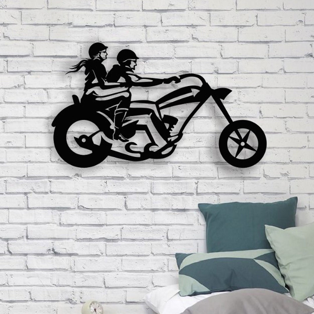Bike, Motorcycle, Wall Panel, Lasercut File, 3D Puzzle, Vector, Laser ...