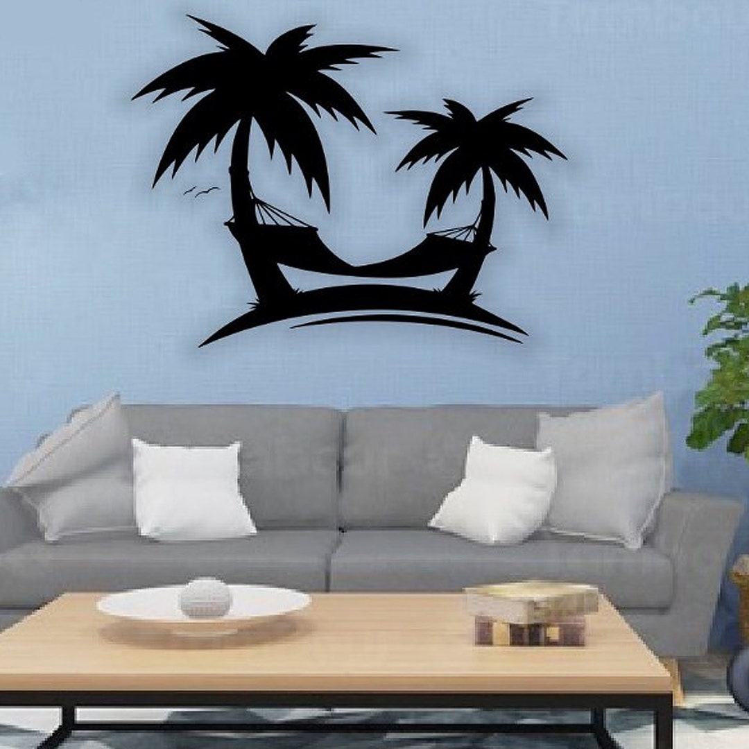 Palm Tree, Beach, Exotic, Panels on the Wall, Lasercut File, 3D Puzzle ...