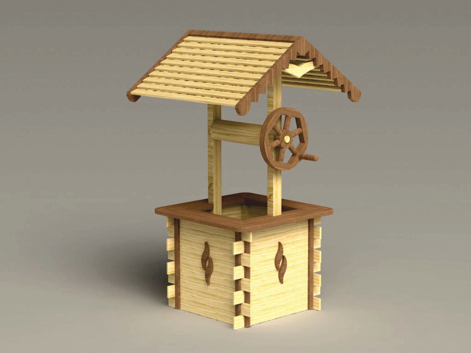 Well Lasercut File 3D Puzzle Vector Laser Cut Vector - Etsy