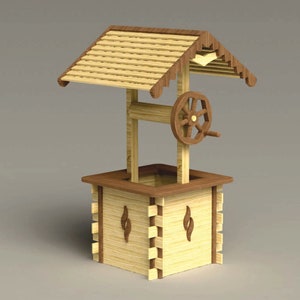 Well, Lasercut File, 3D Puzzle, Vector, Laser Cut Vector, Glowforge ...