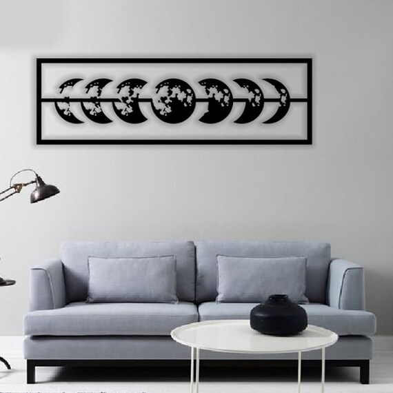 Moon Phases Wall Panel Lasercut File 3D Puzzle Vector - Etsy