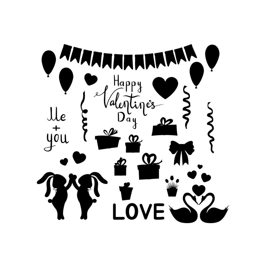 Valentines Day Bundle SVG, Love Svg, Valentines Day SVG, Heart Svg ...