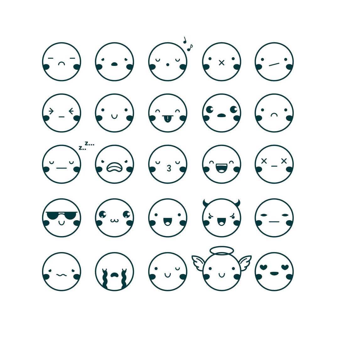 Smiley Faces Svg 25, Svg Groovy Smiley Face, Svg Smiley, SVG Bundle ...