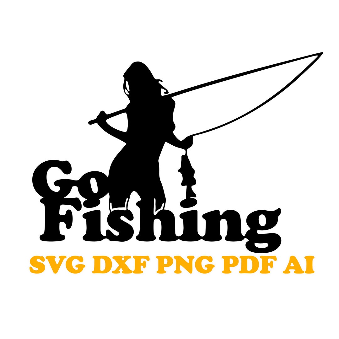 Fishing SVG, Fisherman Catching Fish SVG, EPS, Png, Pdf, Cut File ...