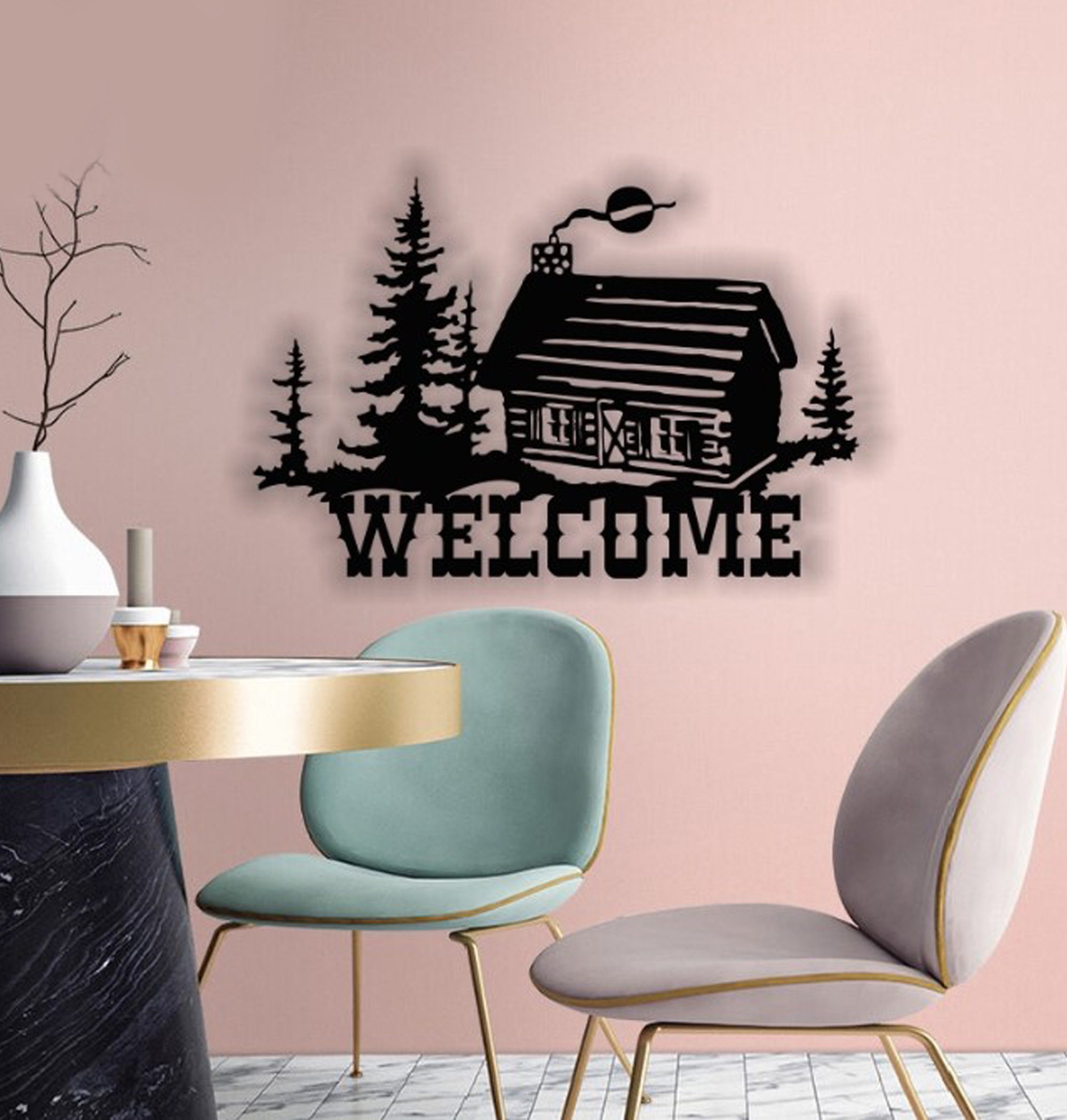 Welcome Home Wall Panel Lasercut File 3D Puzzle Vector - Etsy