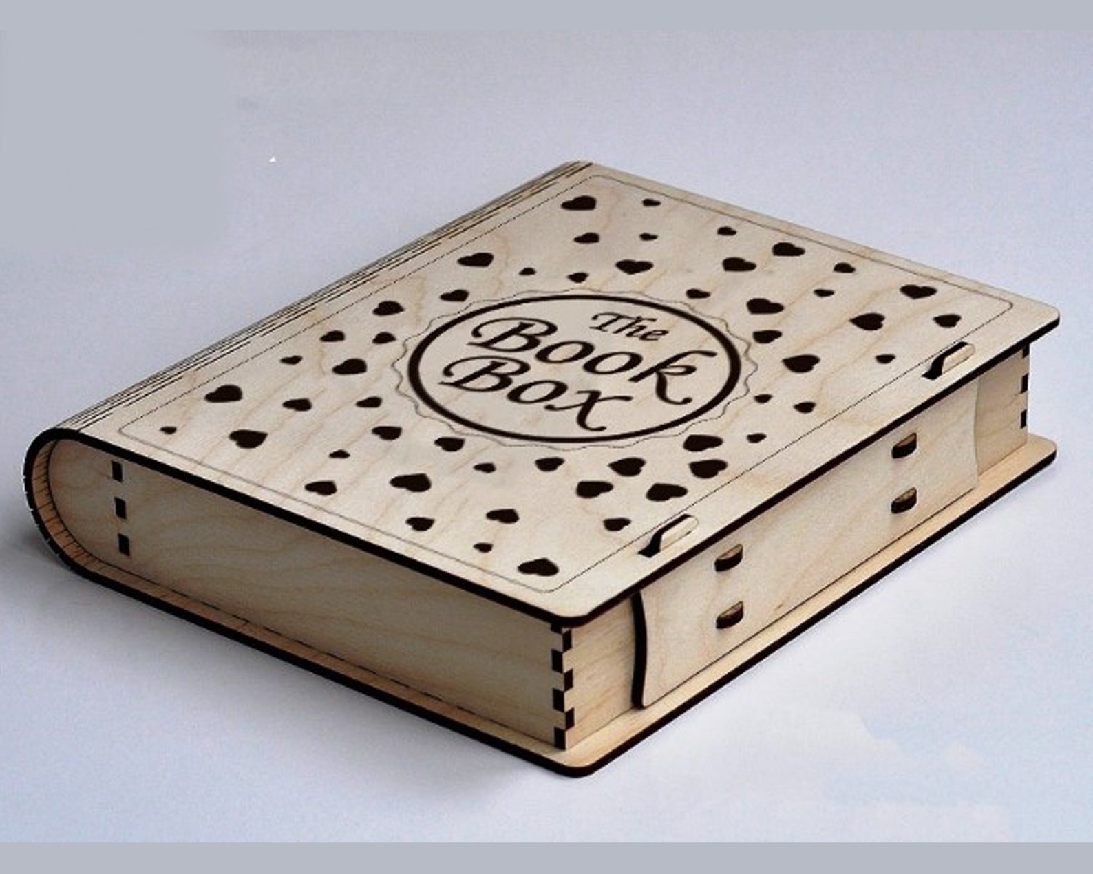 Book Box, Lasercut File, 3D Puzzle, Vector, Laser Cut Vector, Glowforge ...