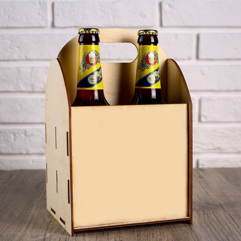 4 Pack Beer Holder SVG, Beer Crate SVG, Bottle Box Svg, Bottle Holder ...