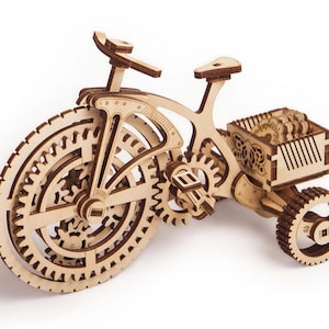 Bicycle, Lasercut File, 3D Puzzle Vector, Laser Cut Vector, Glowforge ...