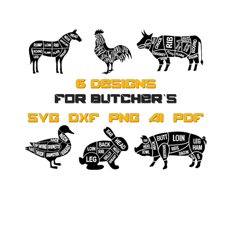 Butcher Chart - Etsy