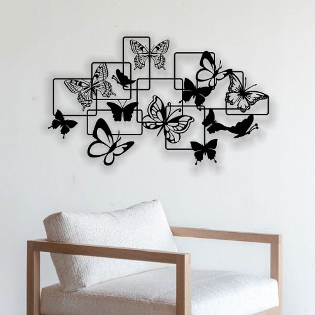 Butterflies SVG, Wall Panel, Lasercut File, Cricut, Laser Cut, Vector ...
